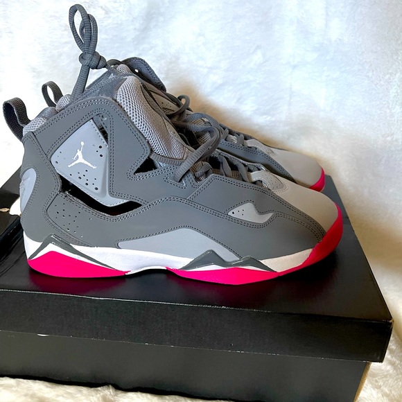 Jordan | Shoes | New Jordan True Flight Greypinkwhite Size 9y | Poshmark